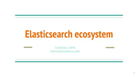Elasticsearch Features And Ecosystem Ppt