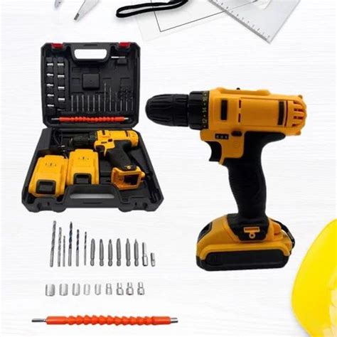 21 V Lithium Double Battery Cordless Drill Set 29 Pcs Set Wireless