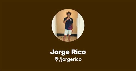 Jorge Rico Instagram Tiktok Linktree
