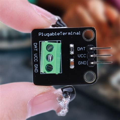 sensor de temperatura módulo adaptador de terminal ds18b20 módulo de