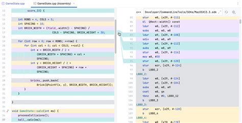 assembly view for files clion documentation