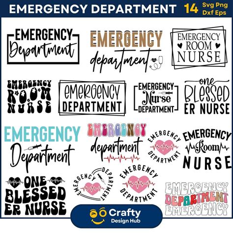 Emergency Department Svg Bundle En Department Life Svg Nursing Svg