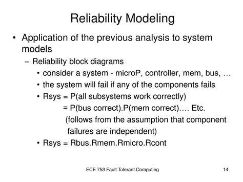 Ppt Ece 753 Fault Tolerant Computing Powerpoint Presentation Free Download Id565100