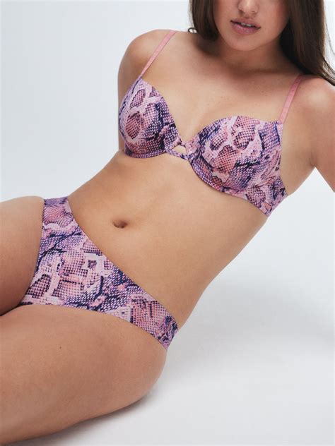 New Microfiber No Show Thong Panty In Multi And Pink And Purple Savage X
