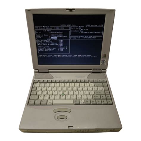 Toshiba Satellite Pro 440cdt Specifications Pdf Download Manualslib