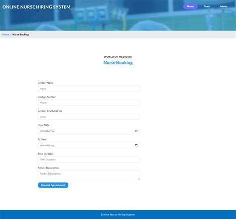 online nurse hiring management system nurse hiring management project in php