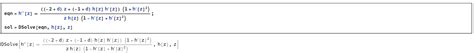 Differential Equations Dsolve Can Not Solve A Second Order Ode