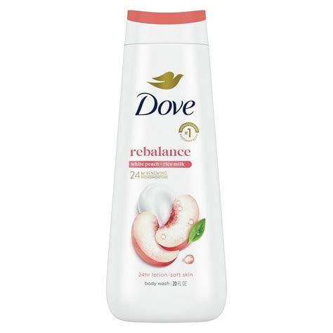 Dove Body Wash For Women Moisturizing Rebalance White Peach And Rice Milk