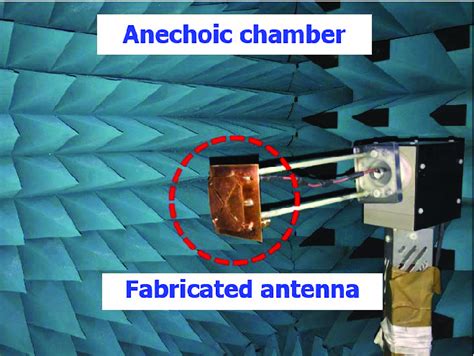 Measurement Setup Of The Fabricated Antenna In The Anechoic Chamber