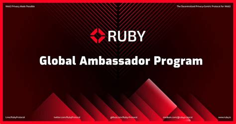 ambassador program opportunity is now cl🚫sed r rubyprotocol