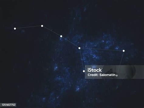 그레이트 베어 별자리 별이 빛나는 푸른 하늘을 배경으로 큰 디퍼 별자리 상상력에 프로젝트에 사용하기위한 우르사 주요 별자리의 그림 별자리에 대한 스톡 벡터 아트 및 기타