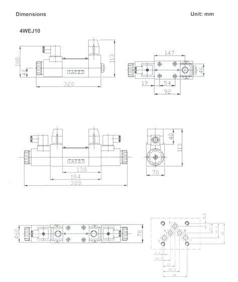 4wej Series Solenoid Directional Control Valves With Spool Position