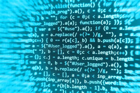 Programming Coding Source Code Screen Stock Photo Image Of