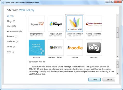 Opening Microsoft Webmatrix Moplaswiss