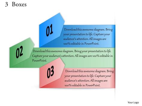 3 Boxes Powerpoint Template Slide PowerPoint Templates Download PPT Background Template