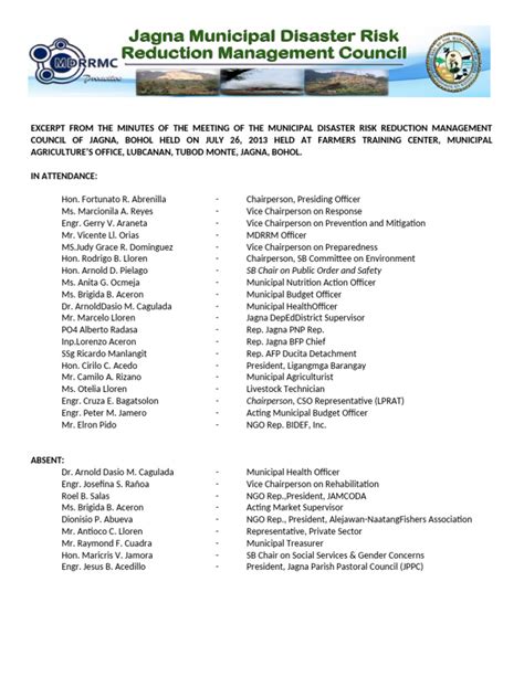 Mdrrmc Res No 01 2013 Pdf