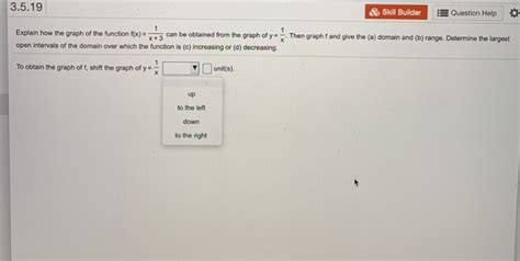 solved 3 5 19 skill builder question help 1 then graph fand