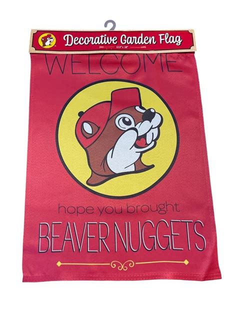 Buc Ees Buc Ee Beaver Flag Bucees Buc Ees 125” X 18” Welcome Garden