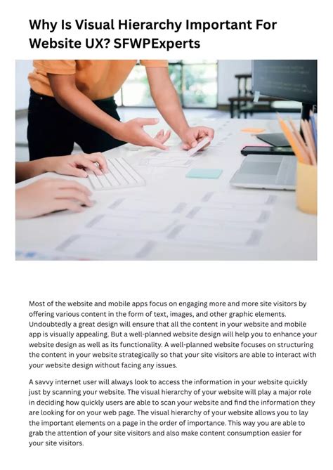 Ppt Why Is Visual Hierarchy Important For Website Ux Sfwpexperts Powerpoint Presentation Id