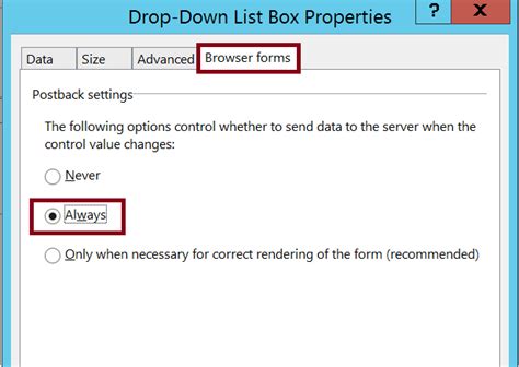 Infopath 2010 From Dropdown List Not Showing Choices When Conditional Formatting Rule Applied