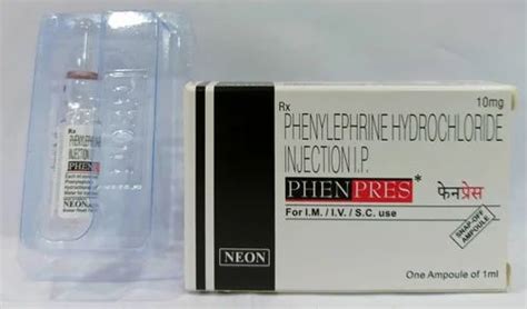 Phenylephrine Hydrochloride Injection Ip At ₹ 336 Bottle Phenylephrine Hcl Caffeine Tablet In