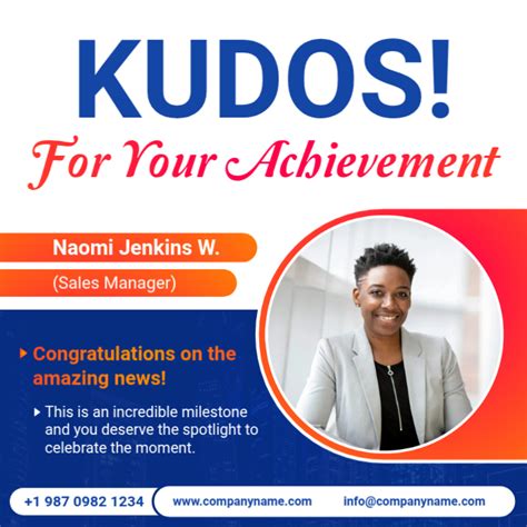 Kudos Template Invitation