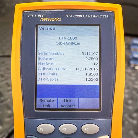 Fluke Dtx 1800 Cable Analyzer With Dtx Otdr And Lots More
