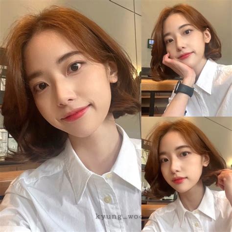 상큼한 봄 헤어 단발병 유발 단발 보니펌 네이버 블로그