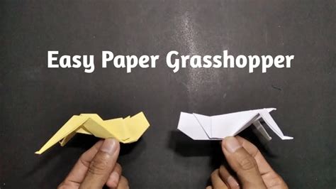 How To Fold An Easy Origami Grasshopper Origami Grasshopper Origami