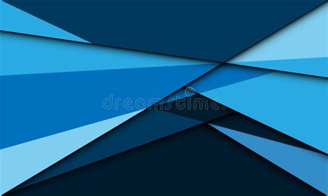 Abtract Blue Tone Triangle Geometric Overlap Design Modern Futuristic