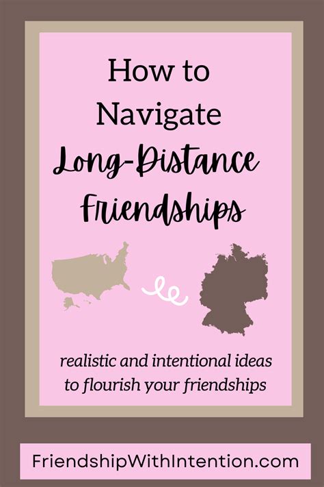 How To Navigate Long Distance Friendships — Friendship With Intention