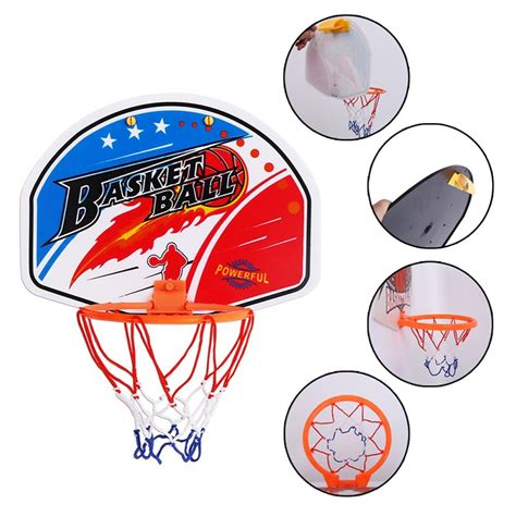 Mini Basketball Backboard Hoop Netball Board Box S Grandado