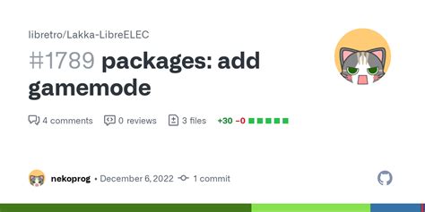 packages add gamemode by nekoprog · pull request 1789 · libretro