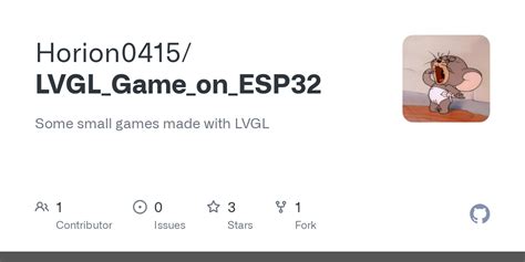 github horion0415 lvgl game on esp32 some small games made with lvgl