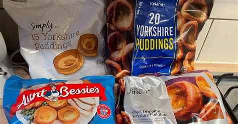 I Compared Yorkshire Puddings From Aunt Bessie S Tesco Iceland And Lidl And One Doesn T Even