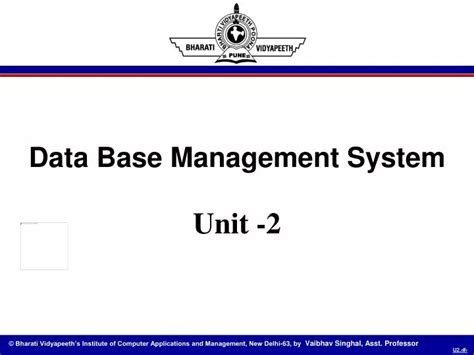 Ppt Data Base Management System Unit 2 Powerpoint Presentation Free