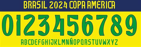 Tipografia Brasil Copa America 2024 Futside