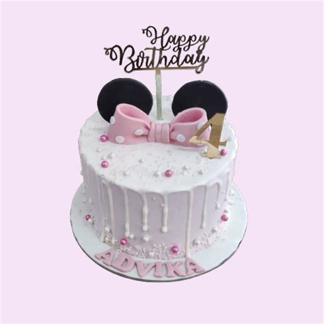 Minnie Mouse Drip Cake Crave By Leena