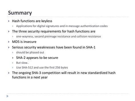 PPT Cryptographic Hash Functions PowerPoint Presentation Free Download ID