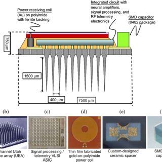 Photograph Of The Utah Electrode Array Uea Download Scientific Diagram