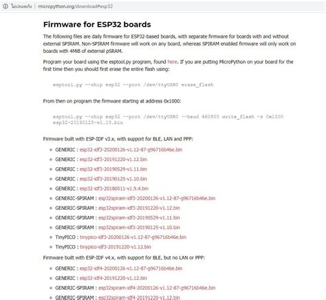 วิธีการ Flash Firmware ภาษา Micropython ลงใน Esp32 เพื่อใช้ Lorawan