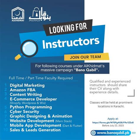 Bano Qabil On Linkedin Alkhidmat Banoqabil Job Career Karachi Staff Apnidunyaaappaidakar