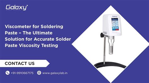 Viscometer For Soldering Paste