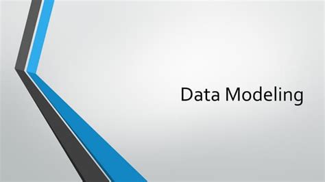 Data Modeling Ppt