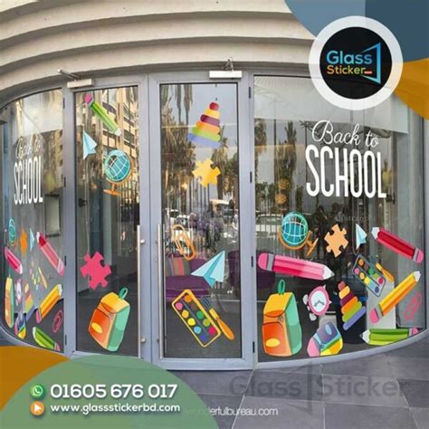 School Classroom Glass Sticker