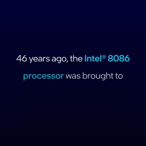 [video] Intel Corporation On Linkedin Its Been 46 Years Since The 8086 Came To Life And 46