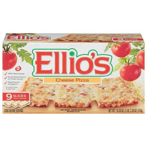 Ellios Pizza Cheese 18 3 Oz Frozen