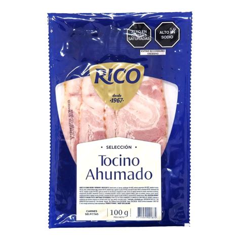 Tocino Ahumado Rico Pollo Paquete 100g Plazavea Plazavea