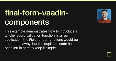 Vaadinvaadin Examples Codesandbox