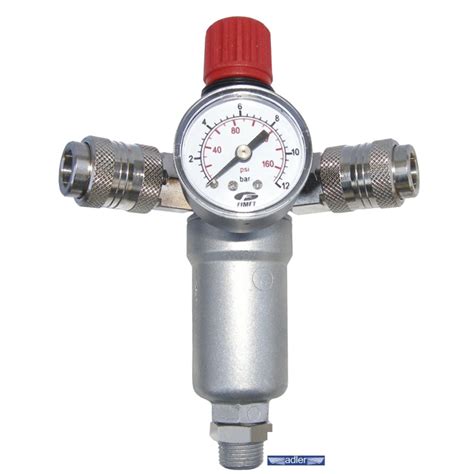 Regulátor tlaku vzduchu - membránový s manometrom a filtrom 3/8" ADLER ...